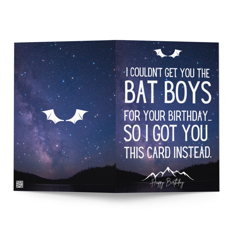 ACOTAR Birthday Card Bat Boys Velaris Night Court - Etsy Australia