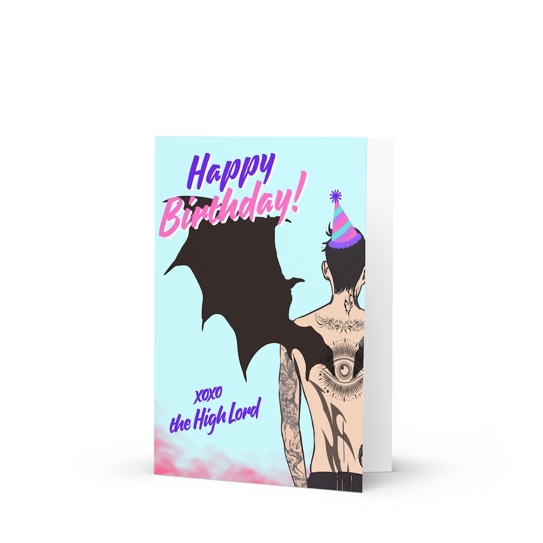 ACOTAR Birthday Card | High Lord | Rhysand | Velaris | Night Court ...