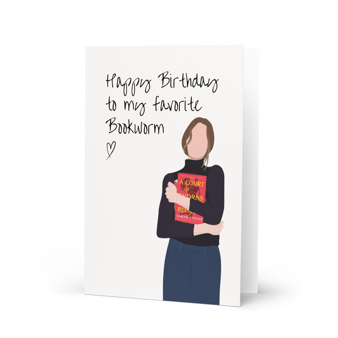 ACOTAR Birthday Card | Bookworm Bestie Birthday Greeting Card | Happy ...
