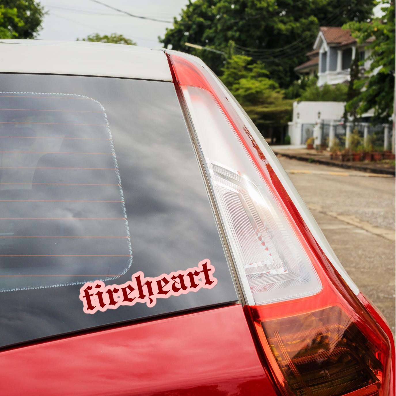 TOG Sticker "fireheart" Old English Text | Aelin Ashryver Whitethorn ...