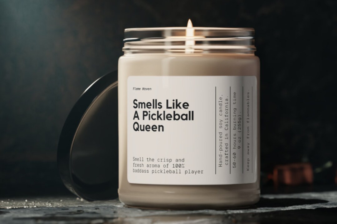 Pickleball Queen Candle, Pickelball Player Gift, Pickleball Gift, Gift ...