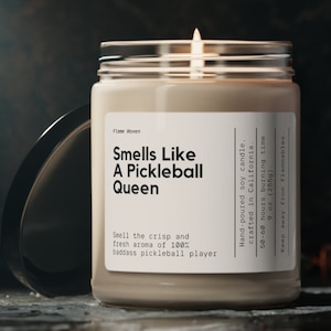 Pickleball Queen Candle, Pickelball Player Gift, Pickleball Gift, Gift ...