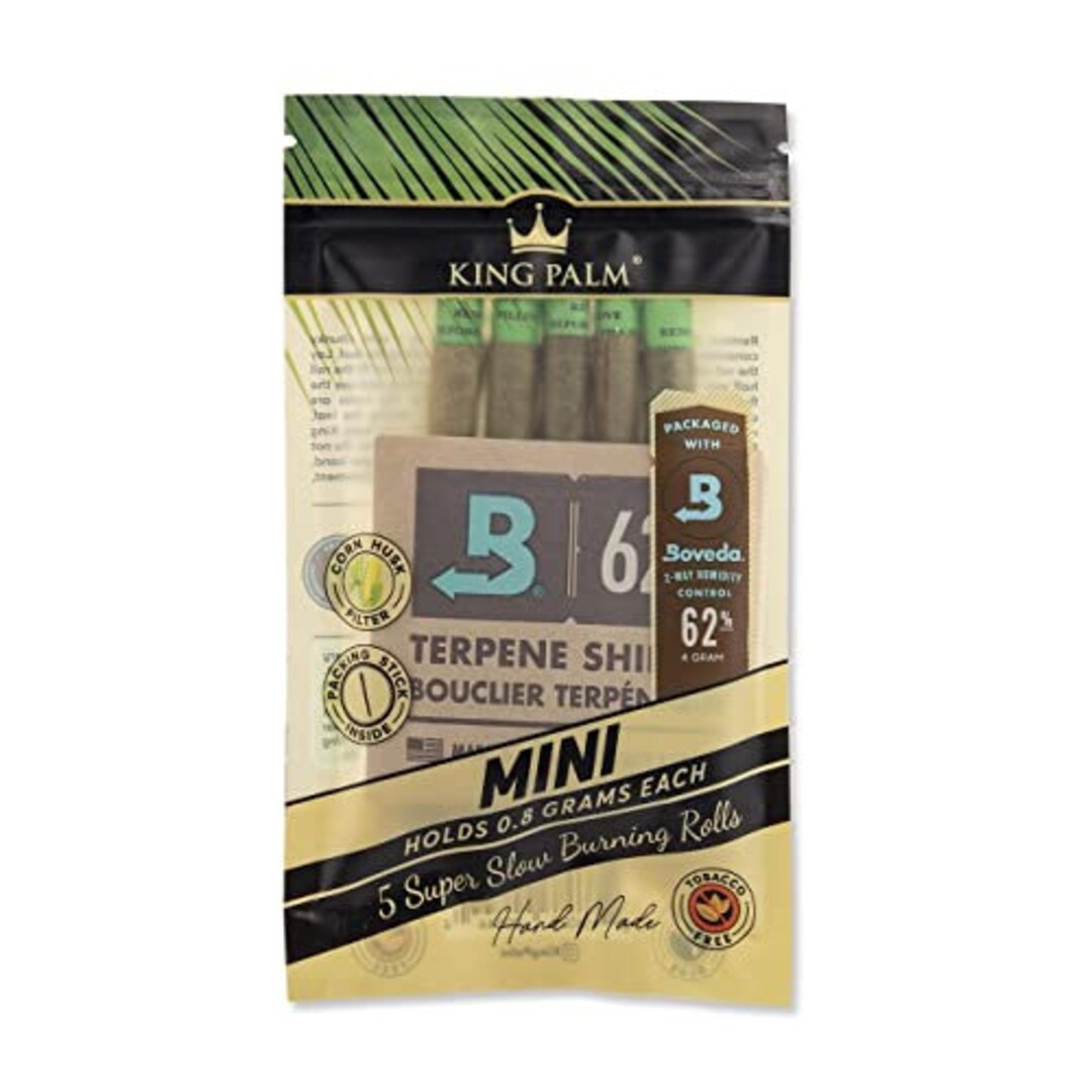 King Palm Mini Size Cones 3 Packs of 5 Pre Rolled Cones Natural Cones ...