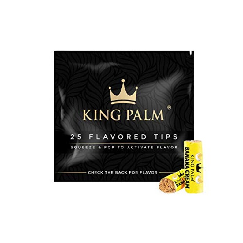 King Palm Flavors Filter Tips Banana Cream 25pk Flavored Pre Rolled ...