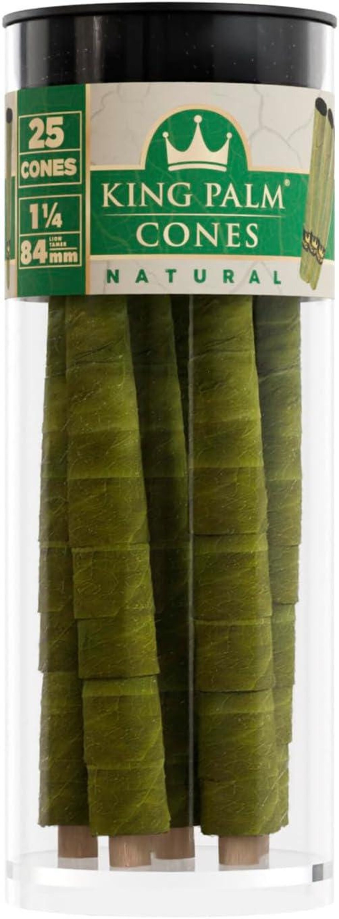 King Palm Pre Rolled Cones 11/4 Size - Natural Prerolled Paper With ...