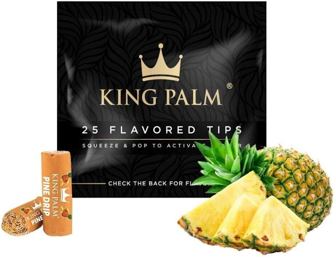 King Palm Flavored Filter Tips 7mm Pine Terpene 25 Pack Rolling Tips - Etsy