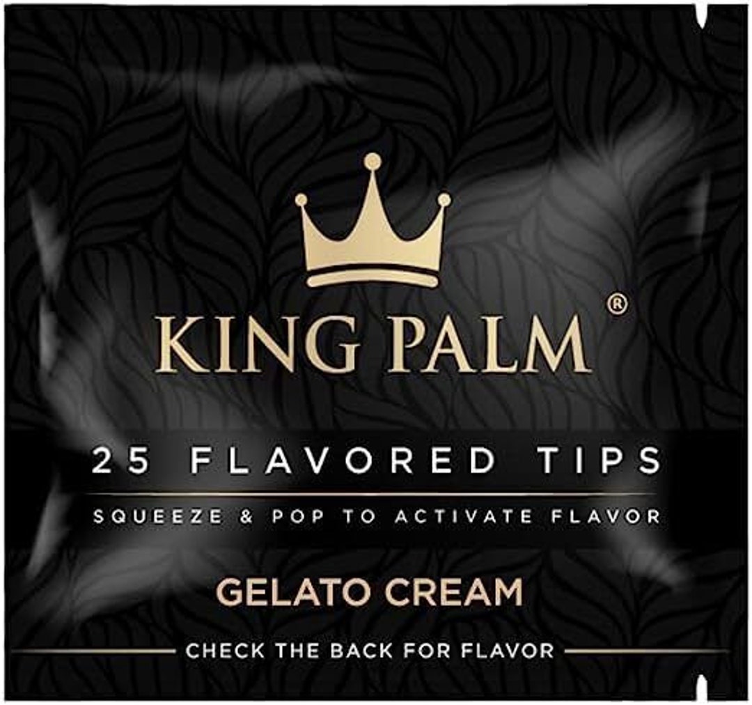 King Palm | Flavored Filter Tips | Gelato Cream | 25 Pack | Rolling ...