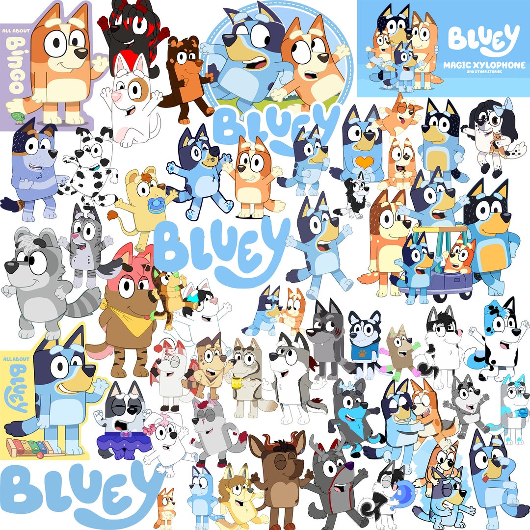 Buy Bluey SVG Character Images in High-quality Digital Files. 100% ...