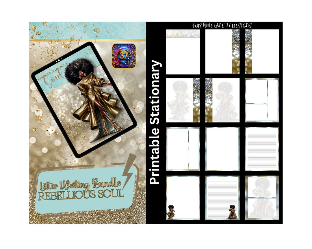 Rebellious Soul Digital Planner Writing Bundle | Printable Planner ...
