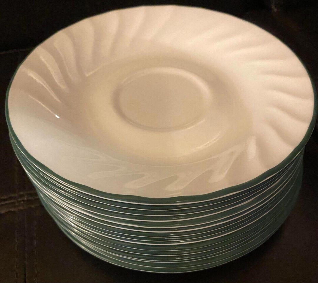 Vintage Set of 15 Corning Ware Corelle Ivy Callaway Pattern Saucers ...