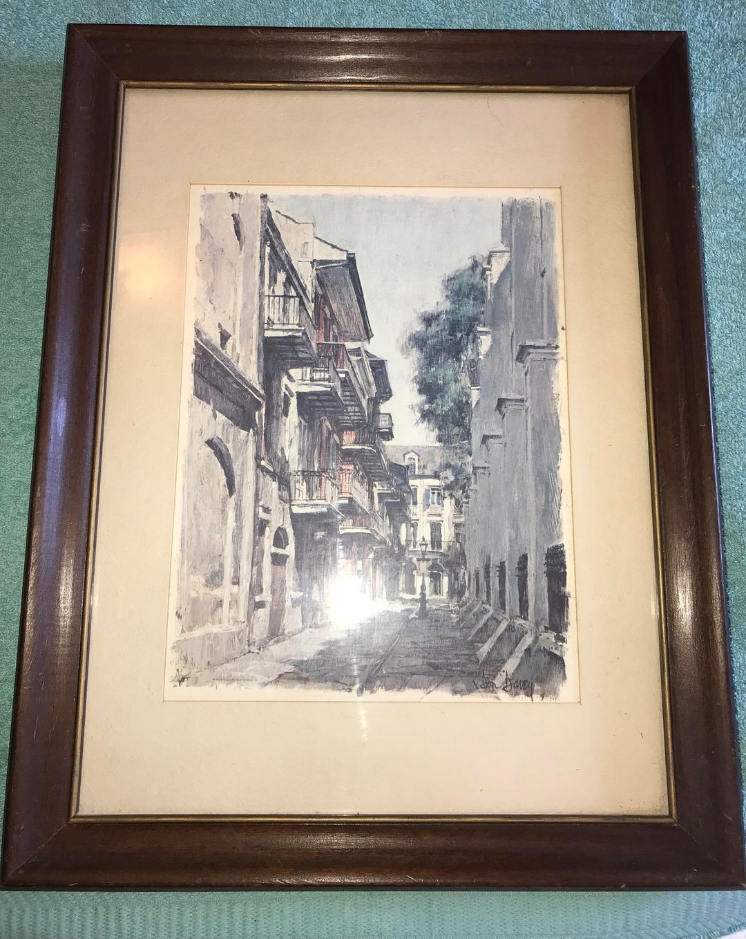 Vintage Print New Orleans Art Oil Painting American Landscape Raymond ...