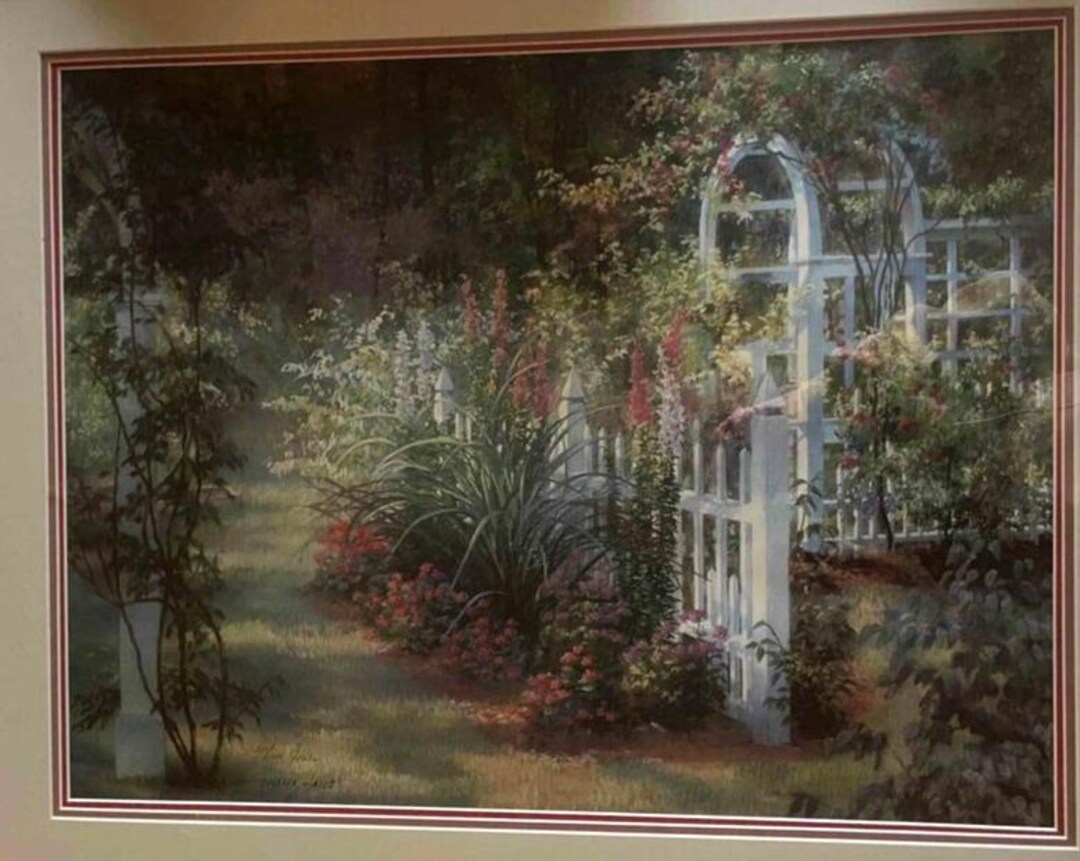 Barbara Hails "rose Arbor" Sold Out Print #288/1000 - Etsy