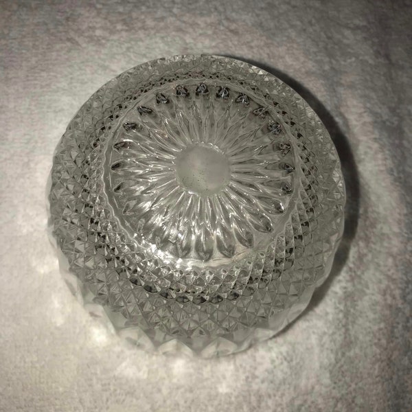 Clear Wavy Glass Bowl - Etsy
