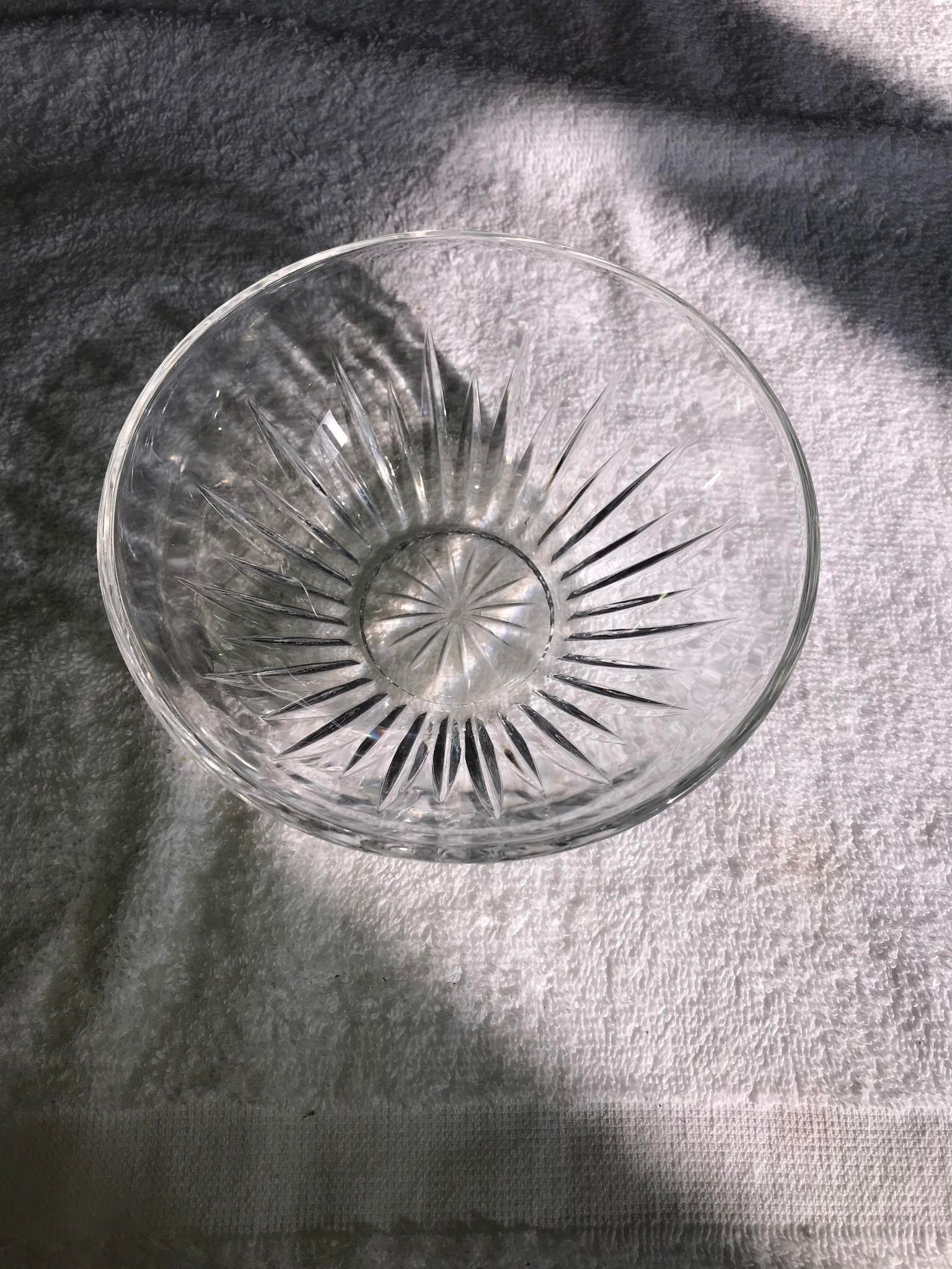 Princess House Highlights Lead Crystal Serving Bowl Made in USA, 5 3/4 ...