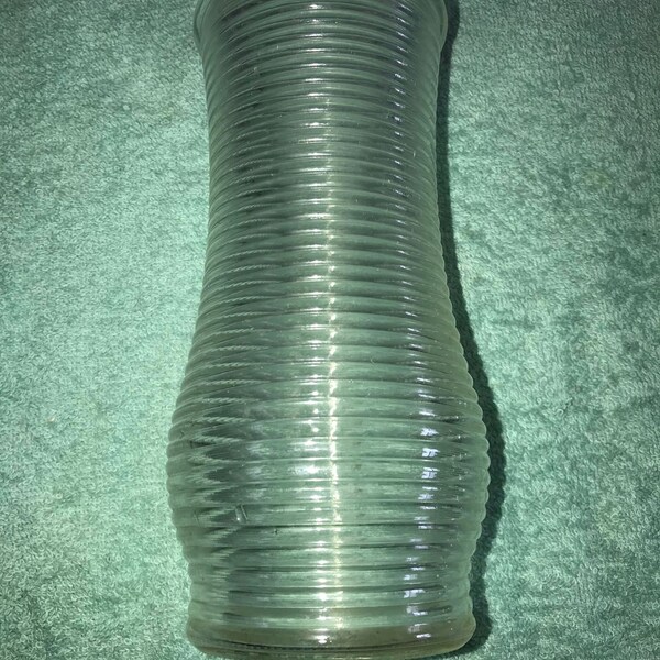 Clear Rib Vase - Etsy