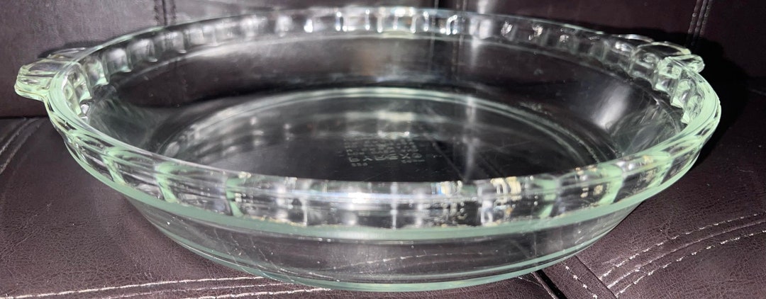 Pyrex 229 Glass Pie Plate Baking Dish Ruffled Scalloped Edge 10 Without ...