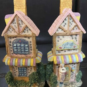 Charming Bunny Cottage Set Vintage Decorative Figurines - Etsy