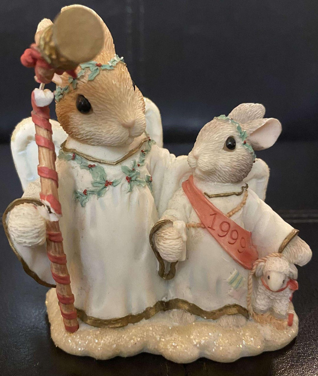 Vintage Enesco My Blushing Bunnies here We Stand on the Edge OF A NEW ...
