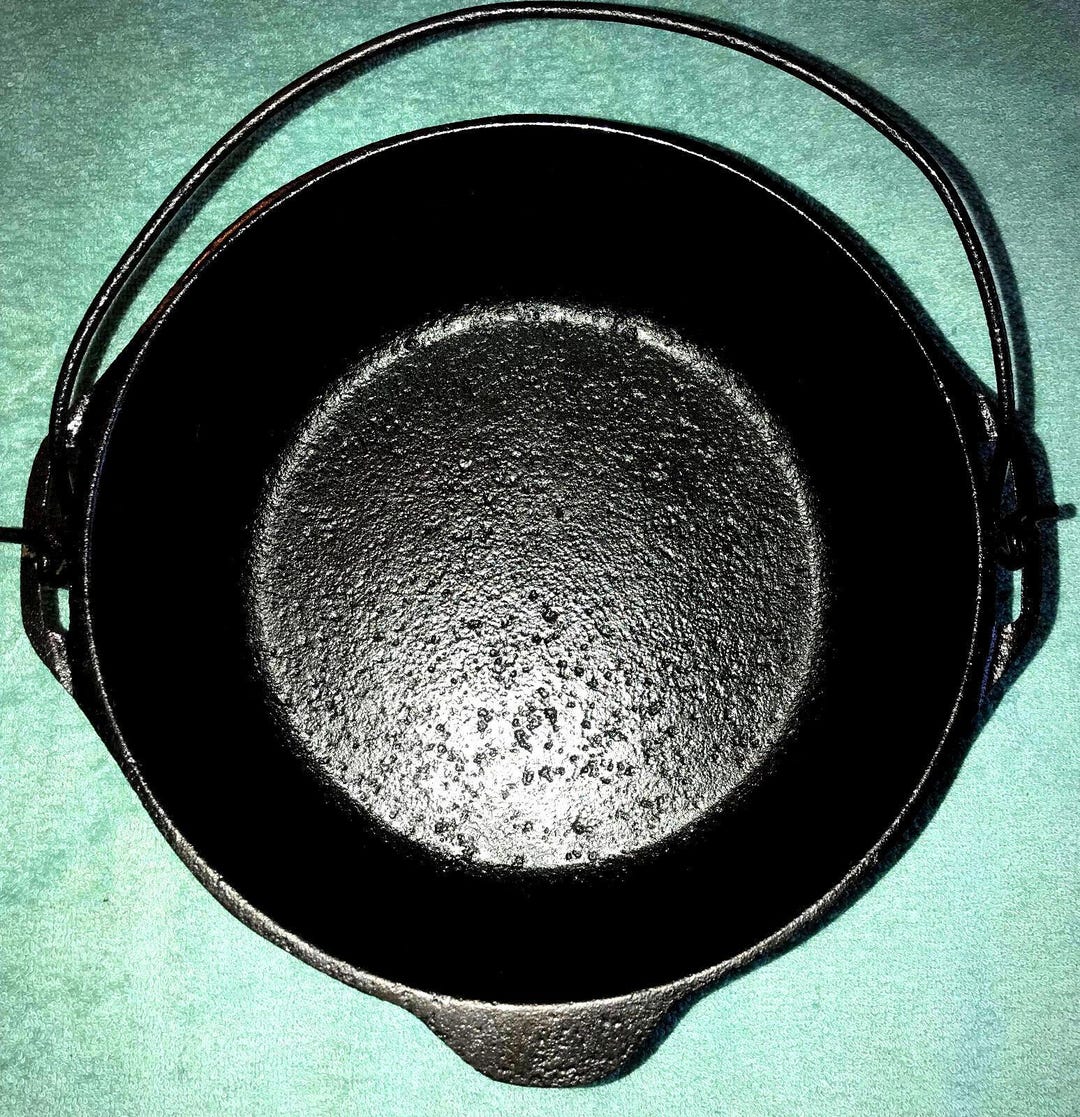 Vintage Asian Cast Iron Dutch Oven Heavily Pitted 8 4 X 10 - Etsy