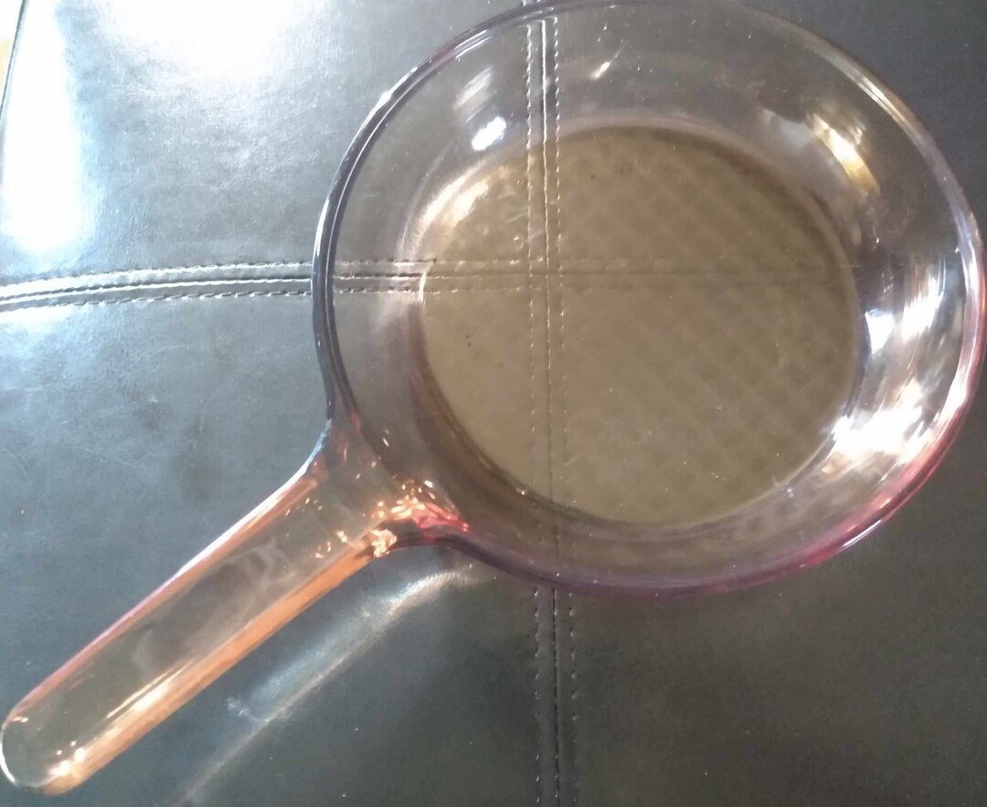 Vintage Corning Vision Visionware france Amber Small Frying Pan 7 X 12 ...
