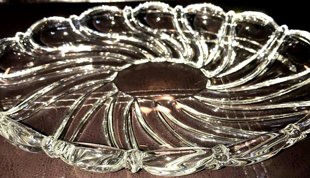 Mikasa Clear Lead Crystal Relish Tray, 9.2” X 7” - Etsy