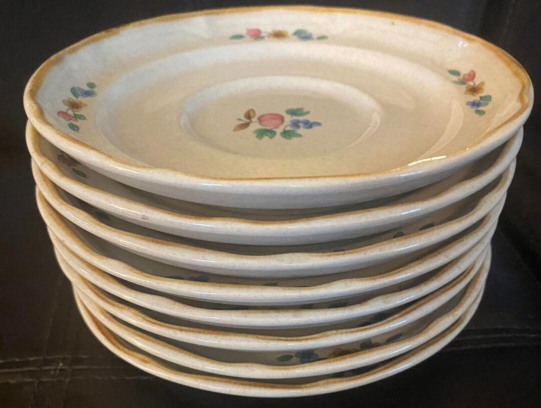 Vintage 1994 Set of 8 International Table Works Heartland Village ...