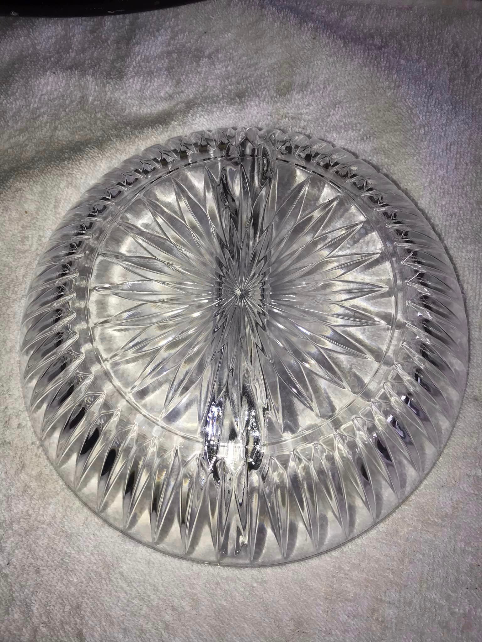 Princess House Highlights Crystal Divided Dish 8 - Etsy