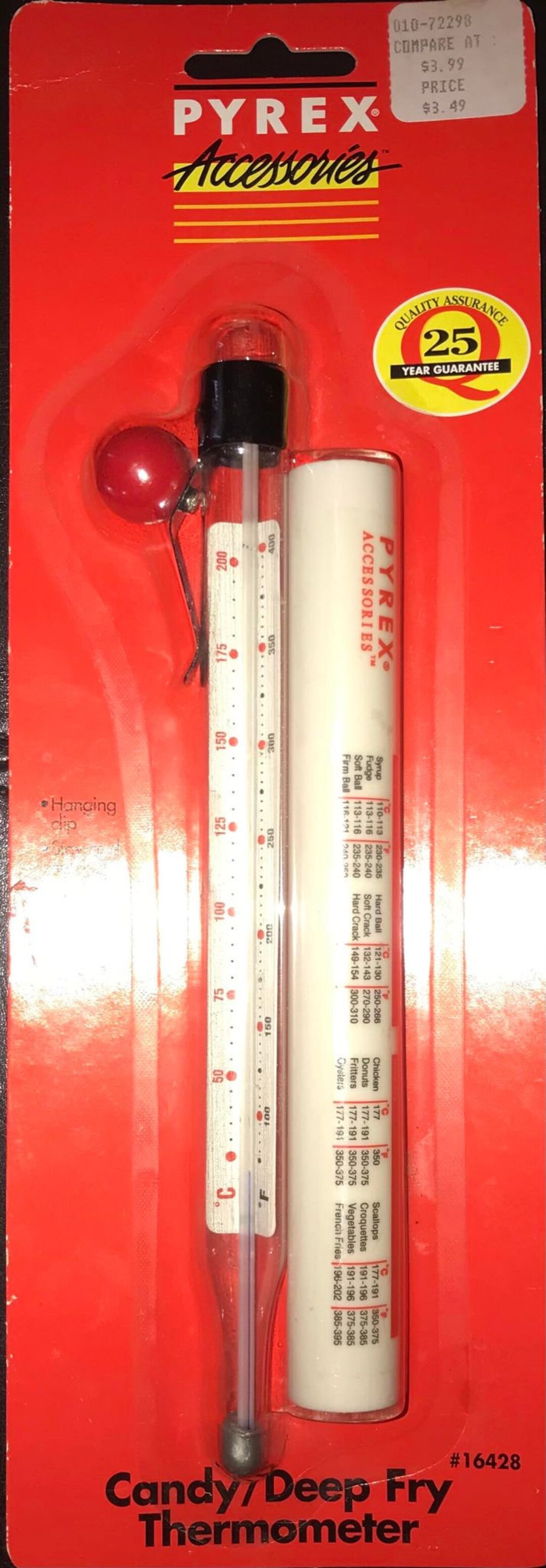 Vintage Pyrex Accessories Candy Deep Fry Thermometer, New Old Stock - Etsy