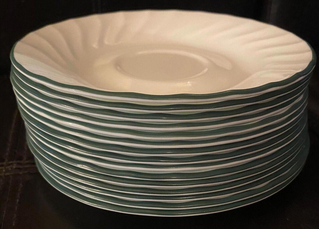 Vintage Set of 15 Corning Ware Corelle Ivy Callaway Pattern Saucers ...