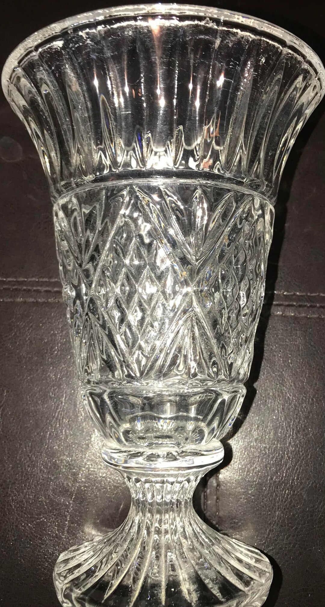 Vintage Shannon Cut Crystal by Godinger Dublin Collection 8 Tall Vase ...