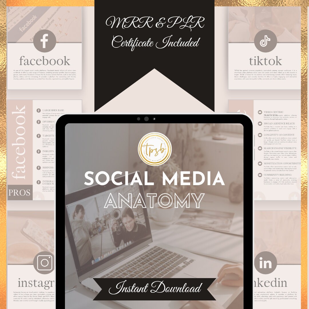 The Social Media Platform Anatomy Ebook W Master Resell Rights MRR and ...