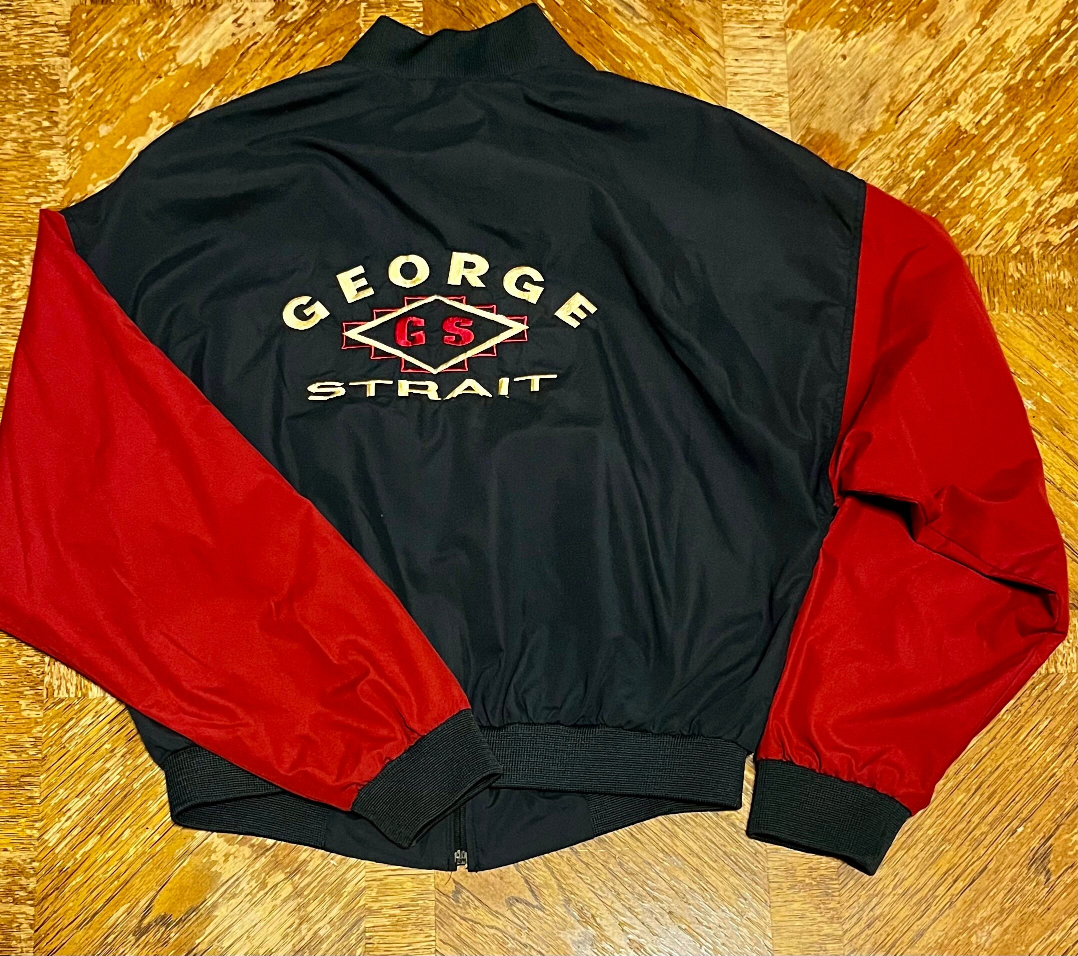 VINTAGE 90s George Strait Bomber Jacket Country and Western ...