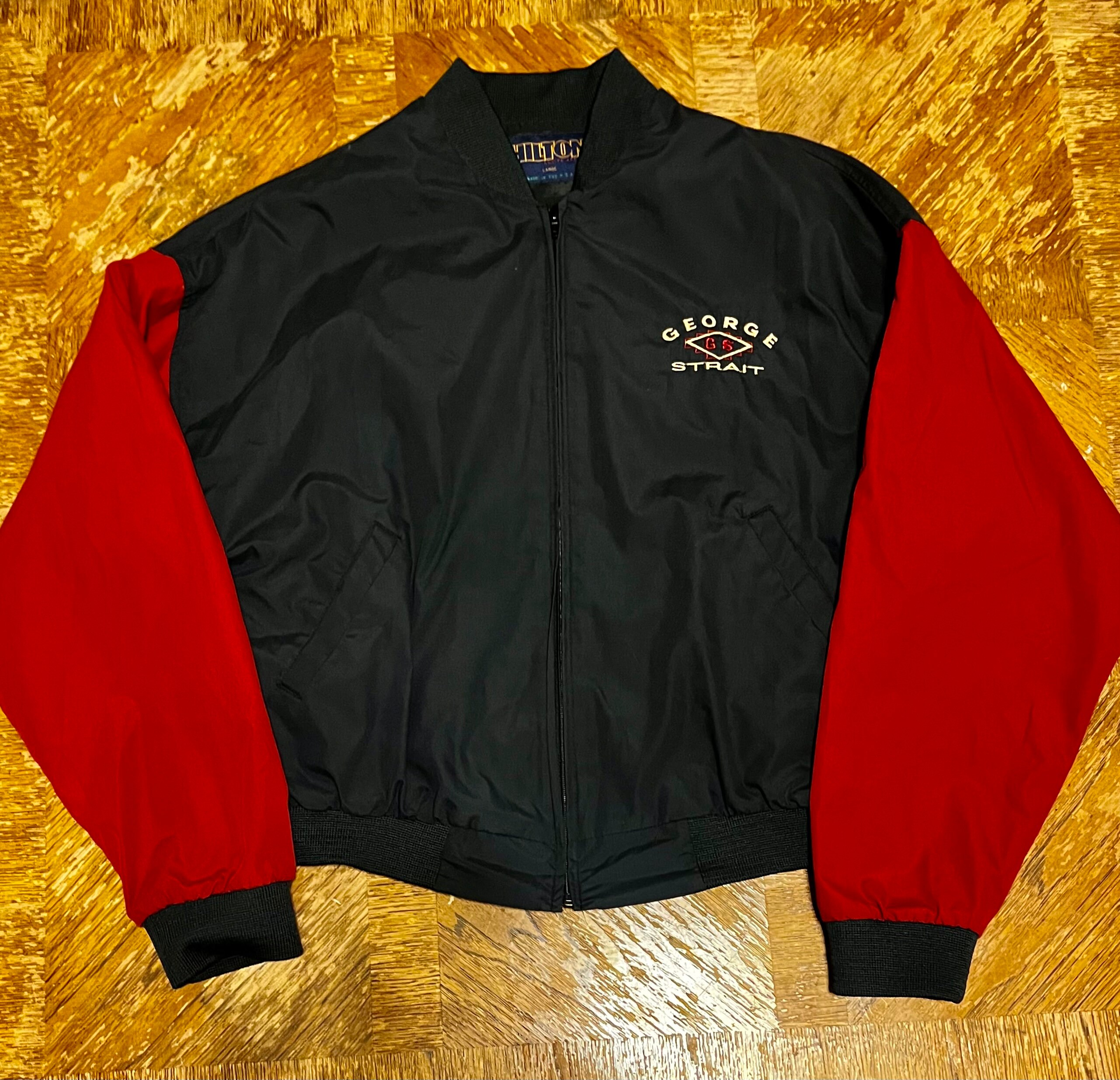 VINTAGE 90s George Strait Bomber Jacket Country and Western ...