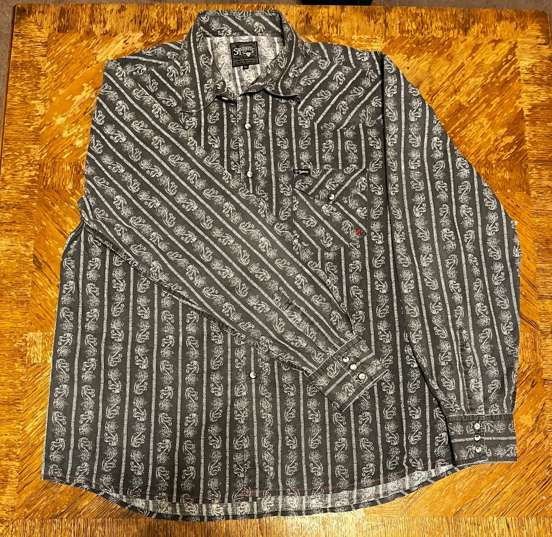 Vintage-inspired Retro Southern Thread Black and White Vintage Rodeo ...