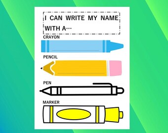 Spanish Crayon Colors Poster Educational Print Kids Homeschool ...