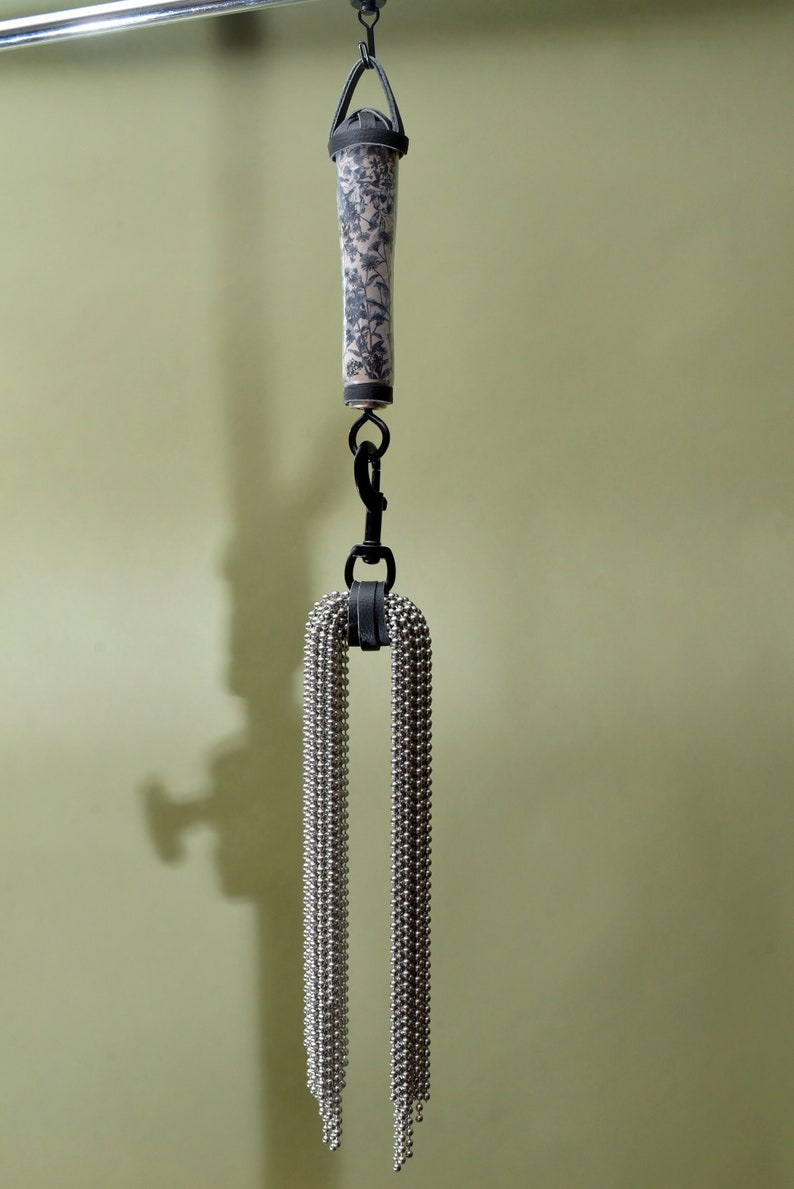 Heavy Metal Ball Chain BDSM Flogger With a Tattoo Inspired Handle - Etsy