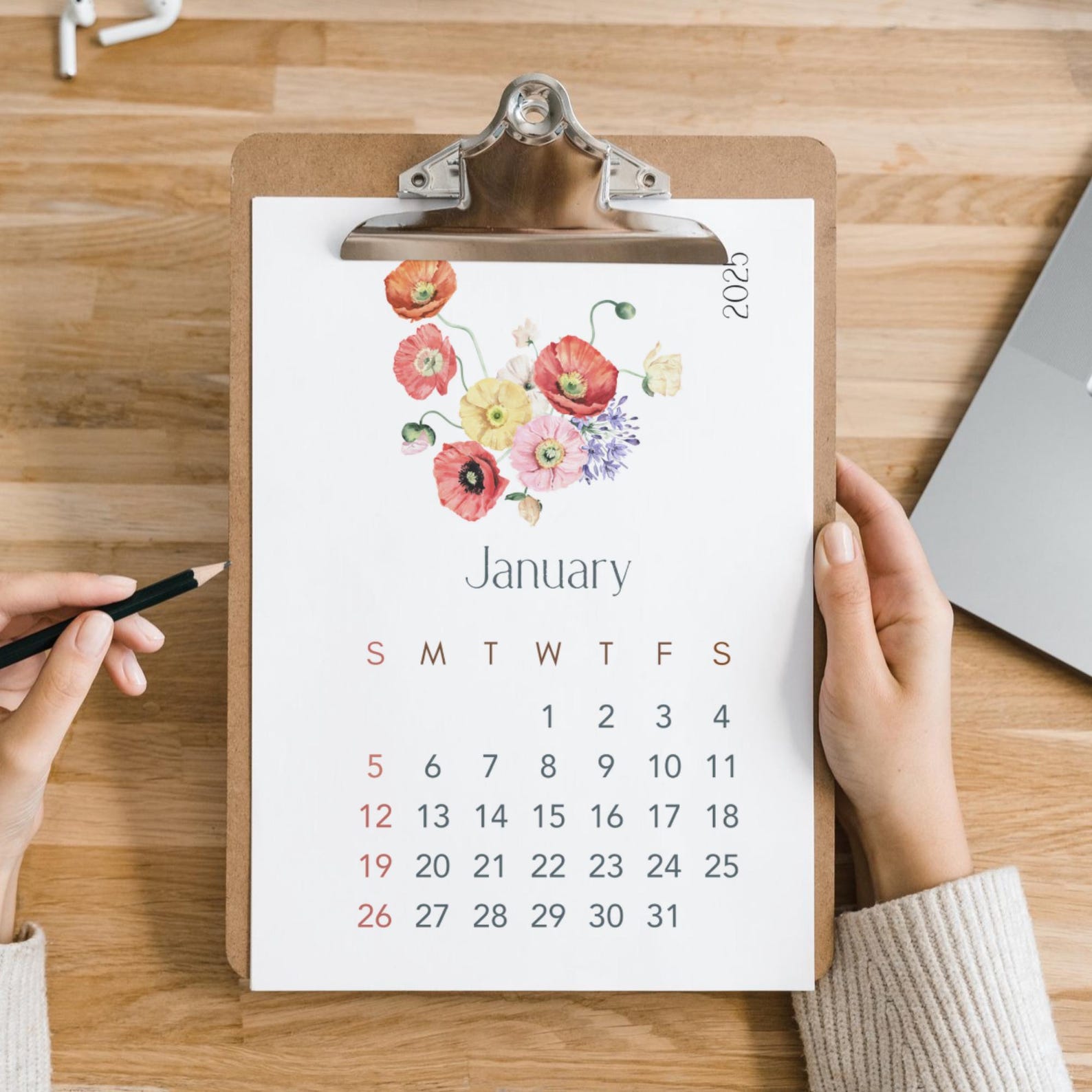 2025 Calendar, 2025 Calendar Printable, Desk Calendar 2025, Wall ...