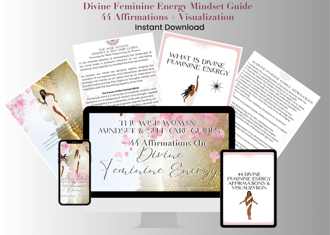 Divine Feminine Energy: the Wise Woman Mindset & Self Care Guides + 44 ...