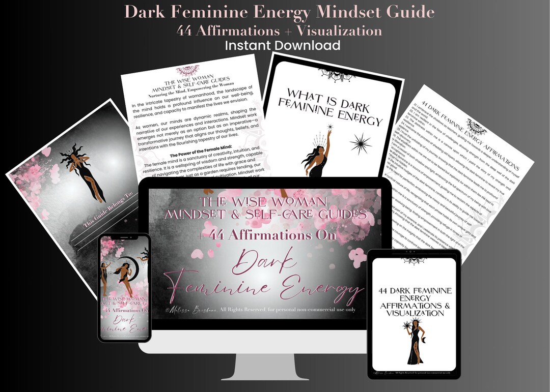 Dark Feminine Energy: the Wise Woman Mindset & Self Care Guides + 44 ...