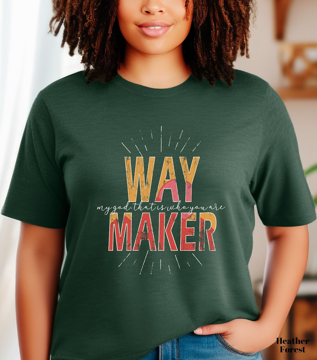 Waymaker Tshirt, Christian T-shirt, Waymaker Shirt, Religious Gifts ...