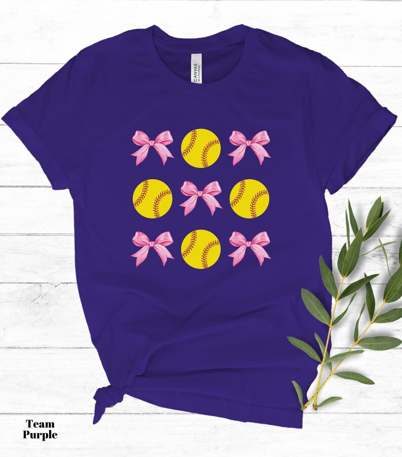Preppy Softball Shirt, Preppy Bow Softball Shirt, Womens Softball ...