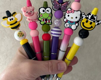 Beaded Character Pens Beaded Pens - Etsy