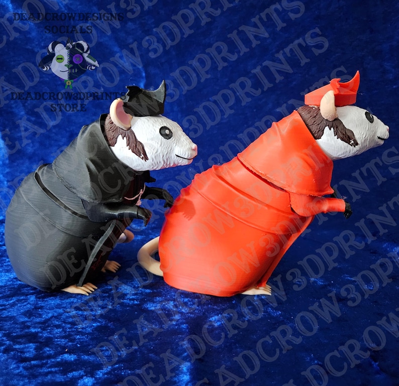 Ghost-inspired Cardinal Copia Rat Sculpture (fan Art) | Handmade 3D ...
