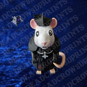 Ghost-inspired Cardinal Copia Rat Sculpture (fan Art) | Handmade 3D ...