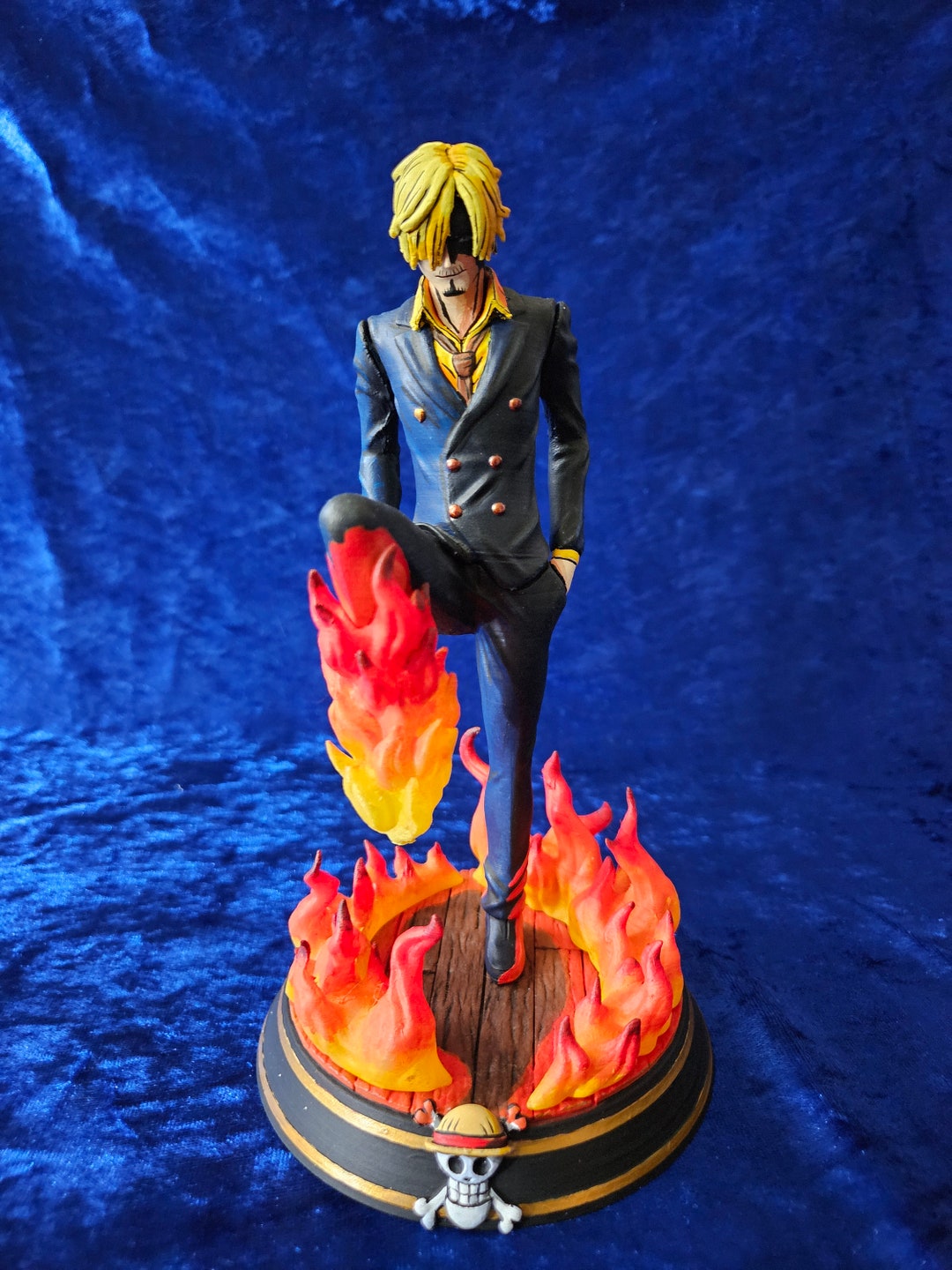 One Piece Sanji 3D Printed Statue, Hand Painted Collectible, Anime Gift ...