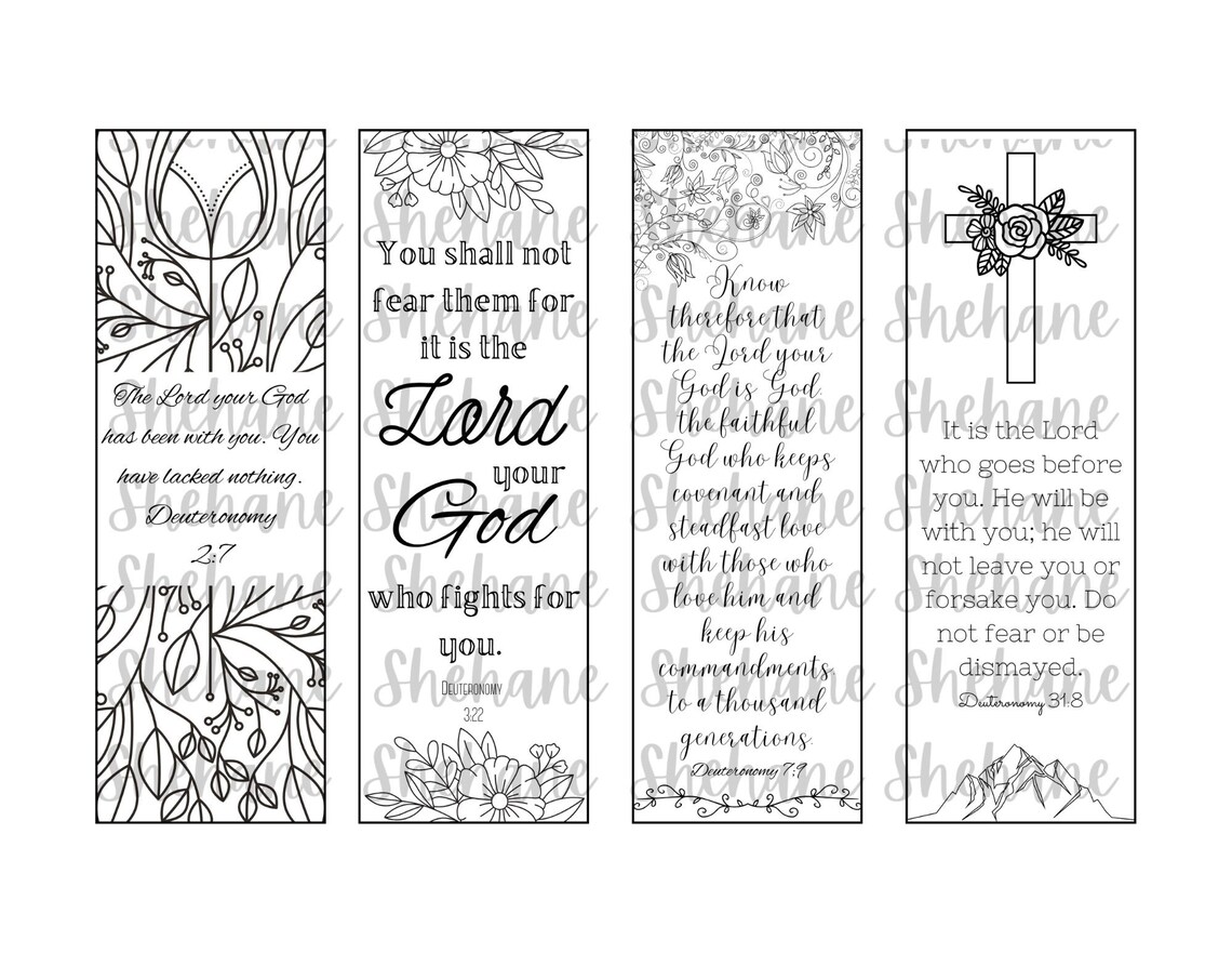 Deuteronomy Bible Journaling, Bookmark, Bible Journaling Template ...