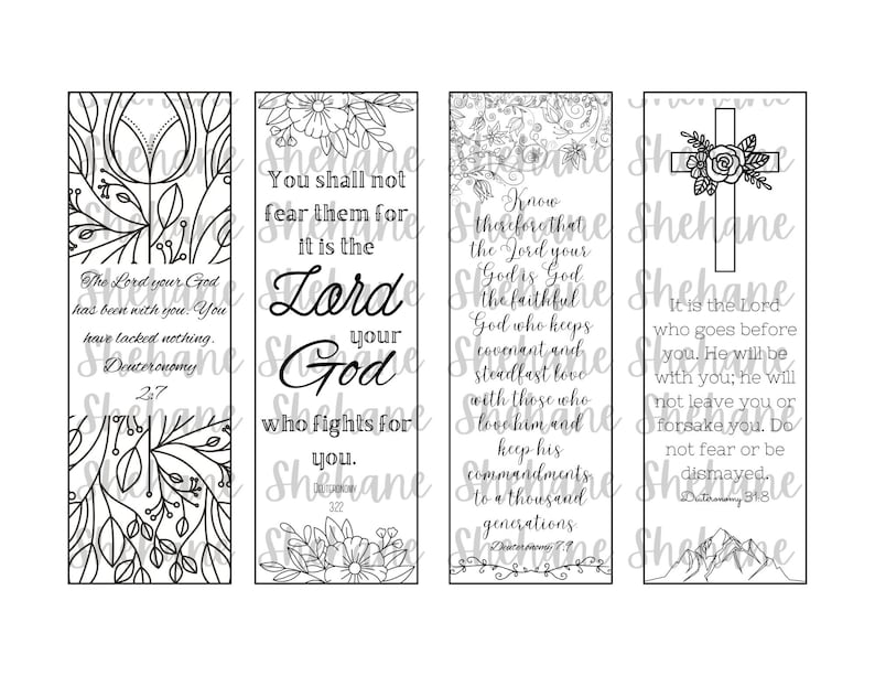 Deuteronomy Bible Journaling, Bookmark, Bible Journaling Template ...