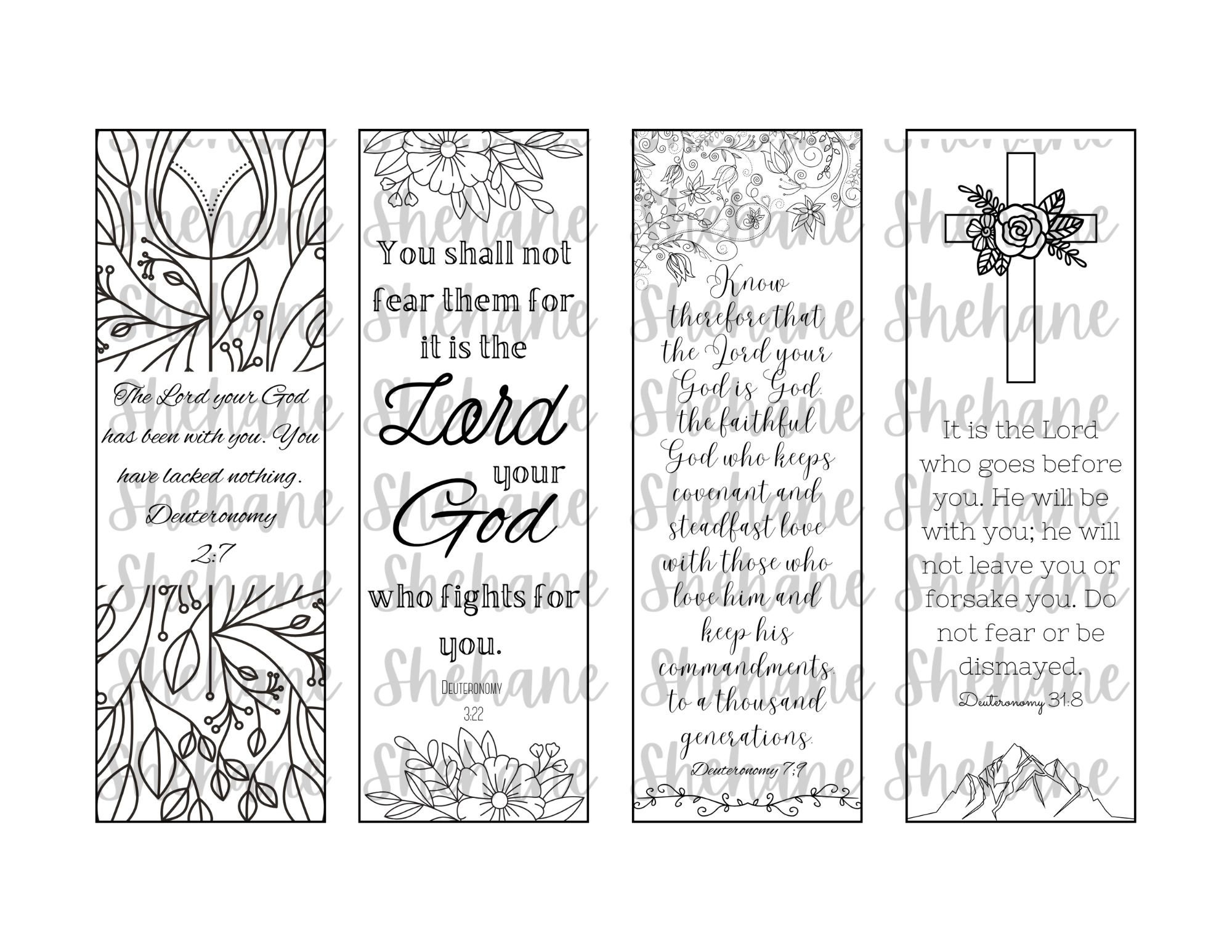 Deuteronomy Bible Journaling, Bookmark, Bible Journaling Template ...