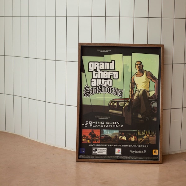 Grand Theft Auto San Andreas Poster - Etsy