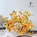 Yellow Reception Event Table Artificial Flower Arrangement Centerpiece ...
